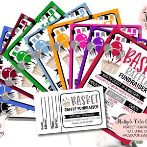 Basket Raffle Flyer, Editable Basket Raffle Fundraiser Template, Sports ...