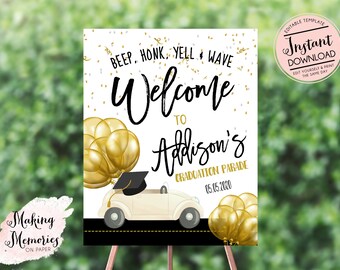 Graduation Drive by Sign - Etsy