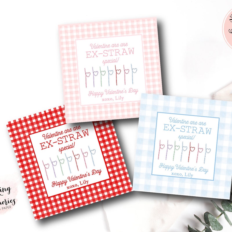Valentines Day Straws - Etsy