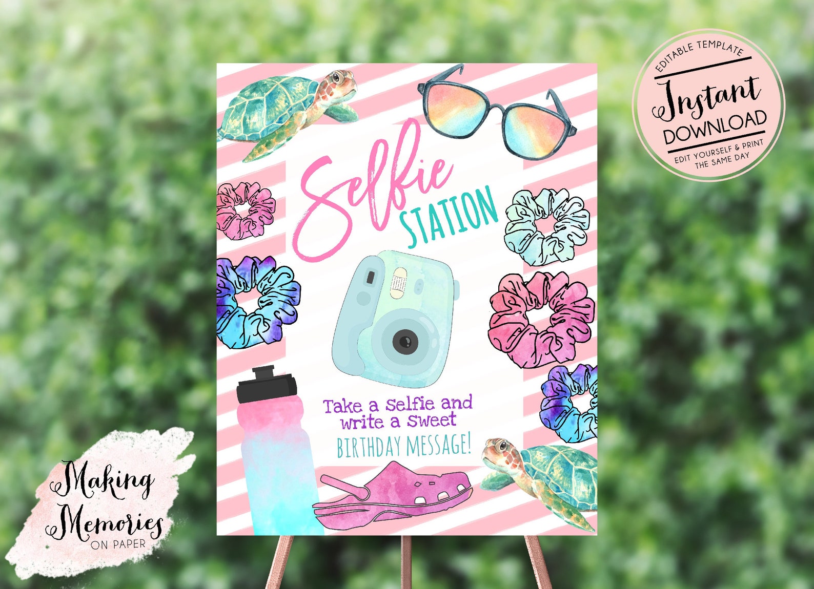 VSCO Selfie Sign VSCO Girl Birthday Party VSCO Girl Party | Etsy