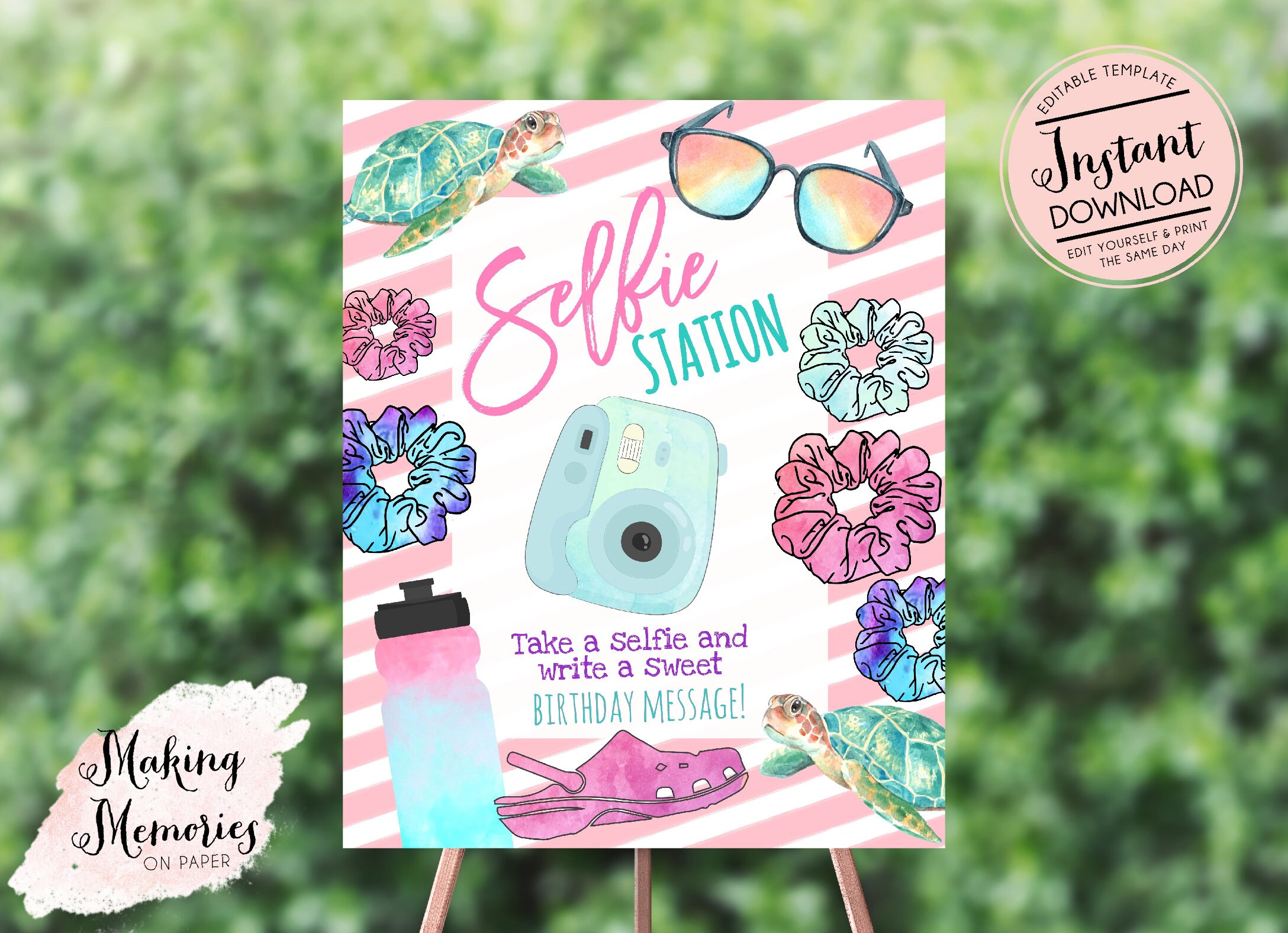 VSCO Selfie Sign VSCO girl birthday Party VSCO Girl Party - Etsy.de