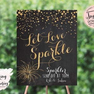 Hashtags Sign, If You Hashtag, Glitter Chalk Wedding Sign, Printable ...