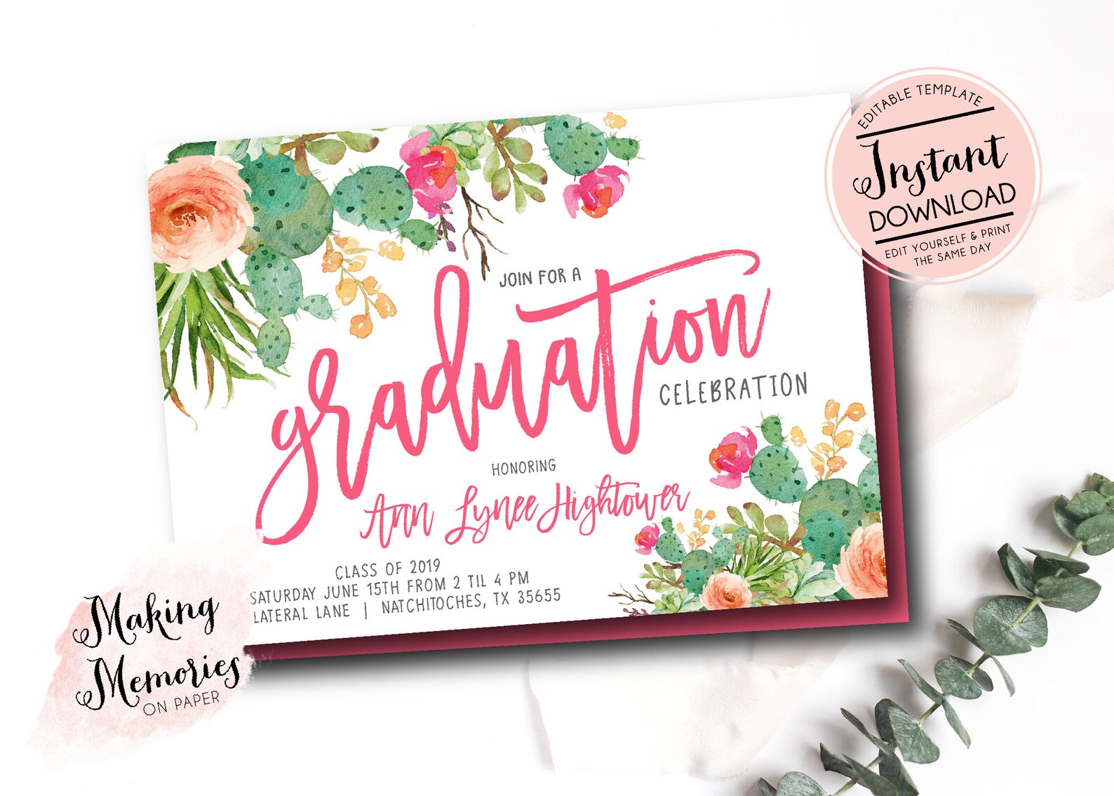 Graduation Party Invitation Graduation invitation | Etsy