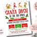 Santa Fun Flyer, Christmas Marathon Run Invite, Santa Dash Run Template ...