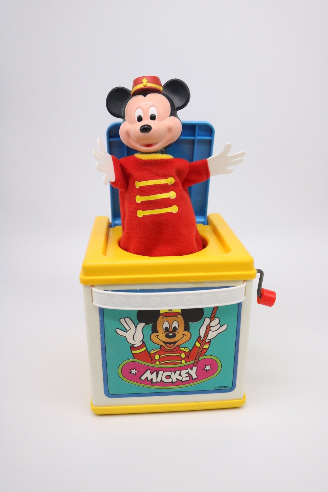 1987 Vintage Mettal Disney Mickey Mouse Jack in the Box Toy - Etsy