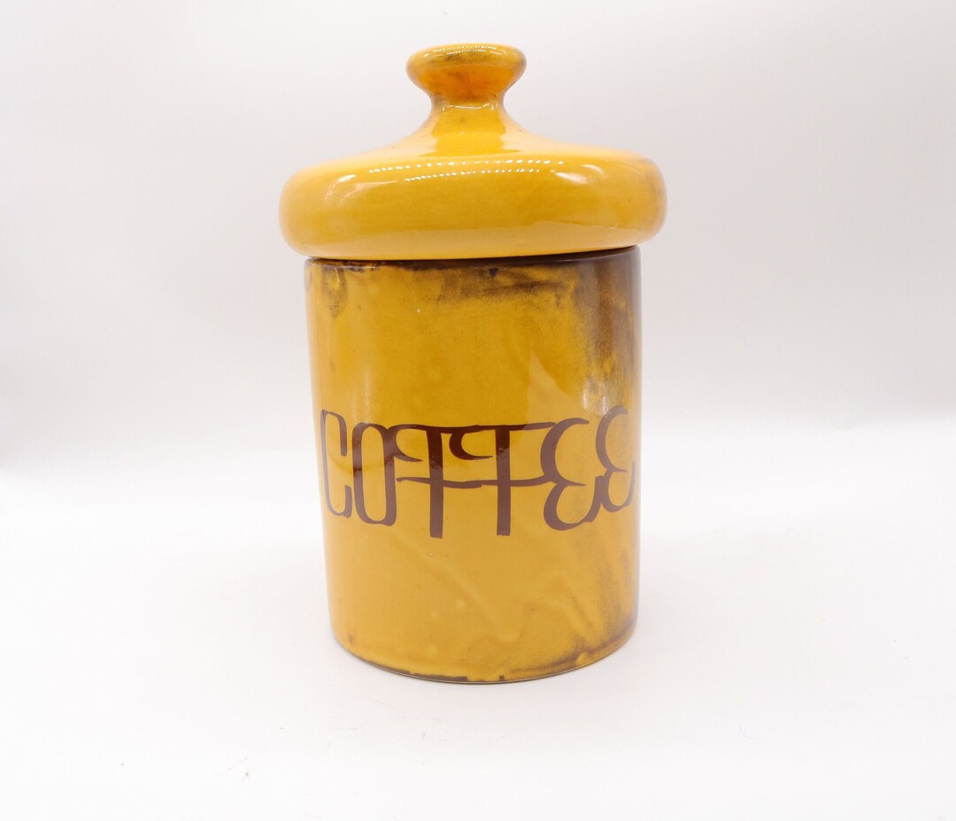 Vintage Ceramic Coffee Container - Etsy