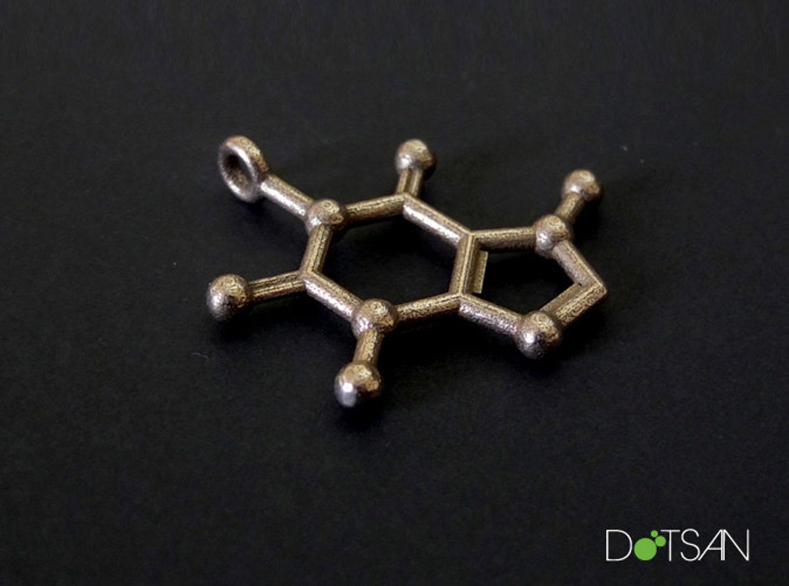 3D Printed Caffeine Molecule Keychain - Etsy