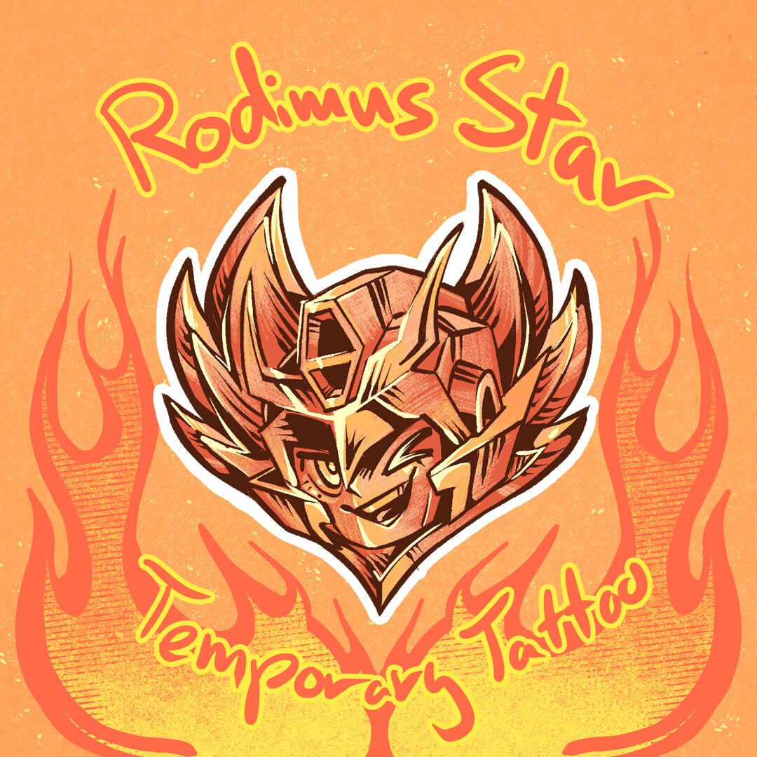 Rodimus Star Temporary Tattoo - Etsy