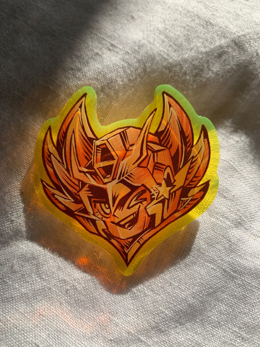Yellow Epoxy Rodimus Star Pin - Etsy