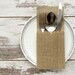 20 Burlap silverware holders Wedding cutlery holders Rustic