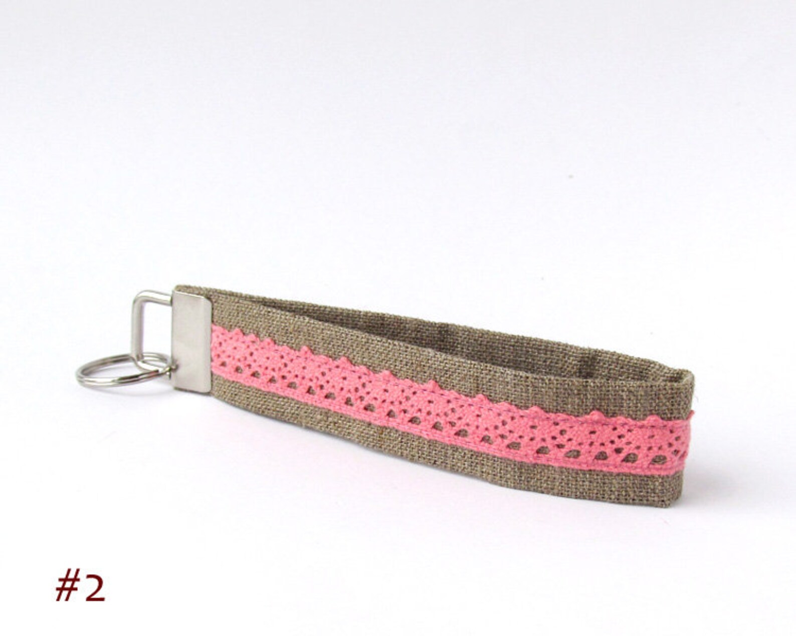 Lace Keychain Burlap Key Fob Fabric Key Chain Wristlet - Etsy