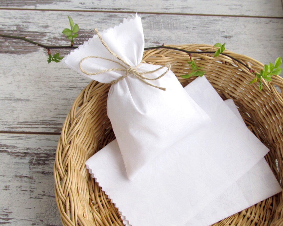 100 Favor Bags, Wedding White Bags, Gift Favor Bags, Holiday Gift Bags ...