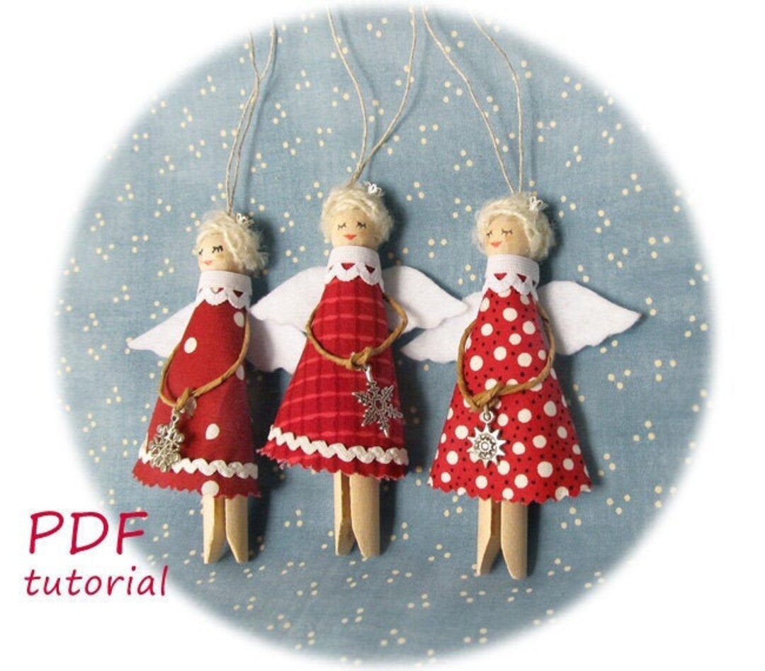 PDF Christmas Angel Tutorial Christmas Ornaments DIY - Etsy UK