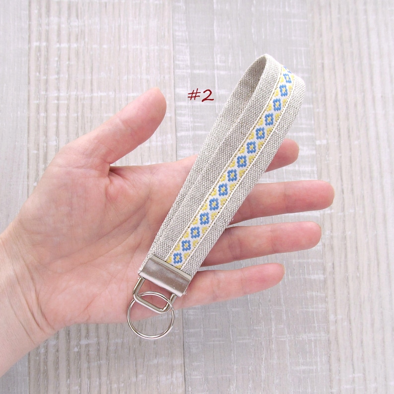 Ethnic Keychain, Ukrainian Key Fob, Fabric Key Chain, Wristlet Strap ...