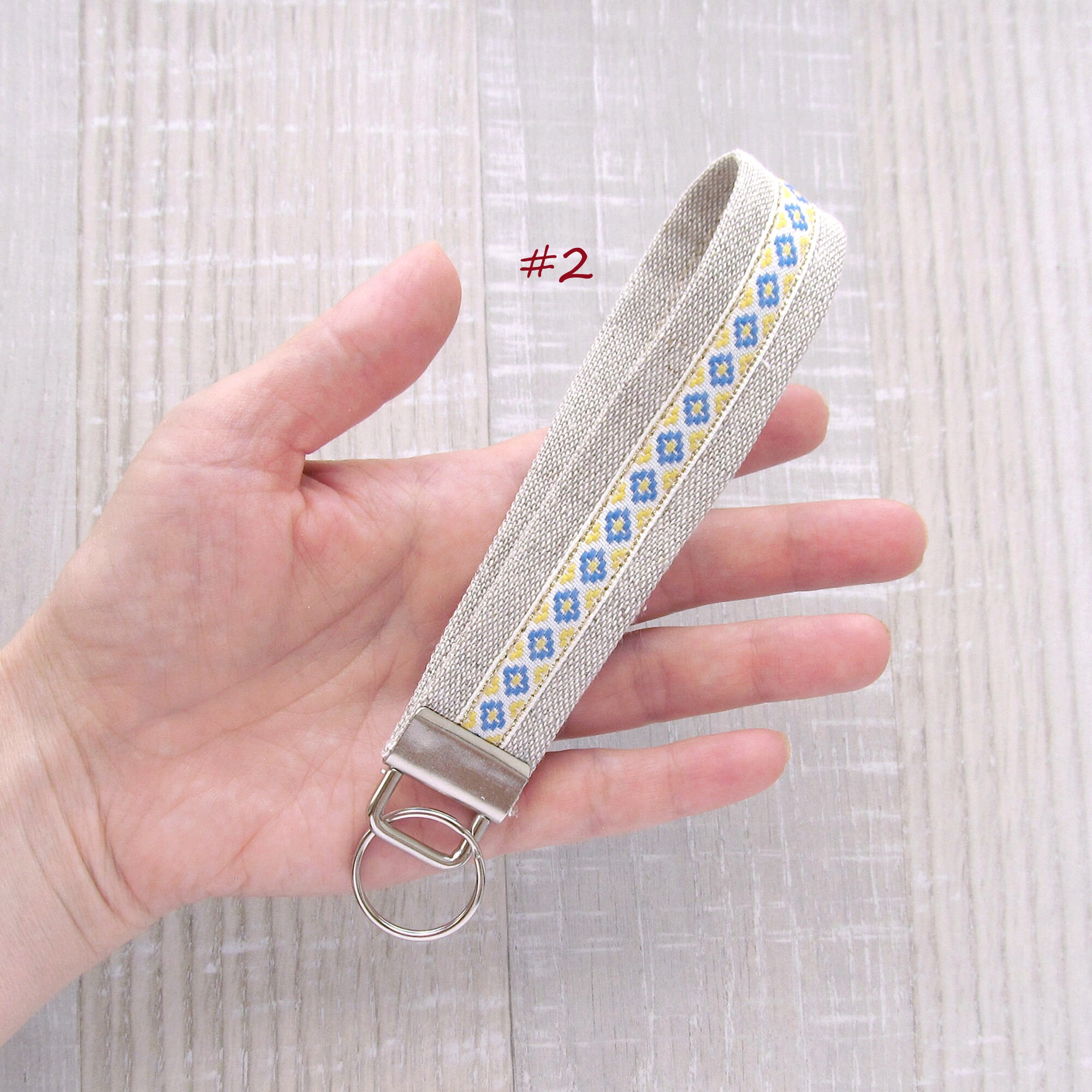 Ethnic Keychain, Ukrainian Key Fob, Fabric Key Chain, Wristlet Strap ...