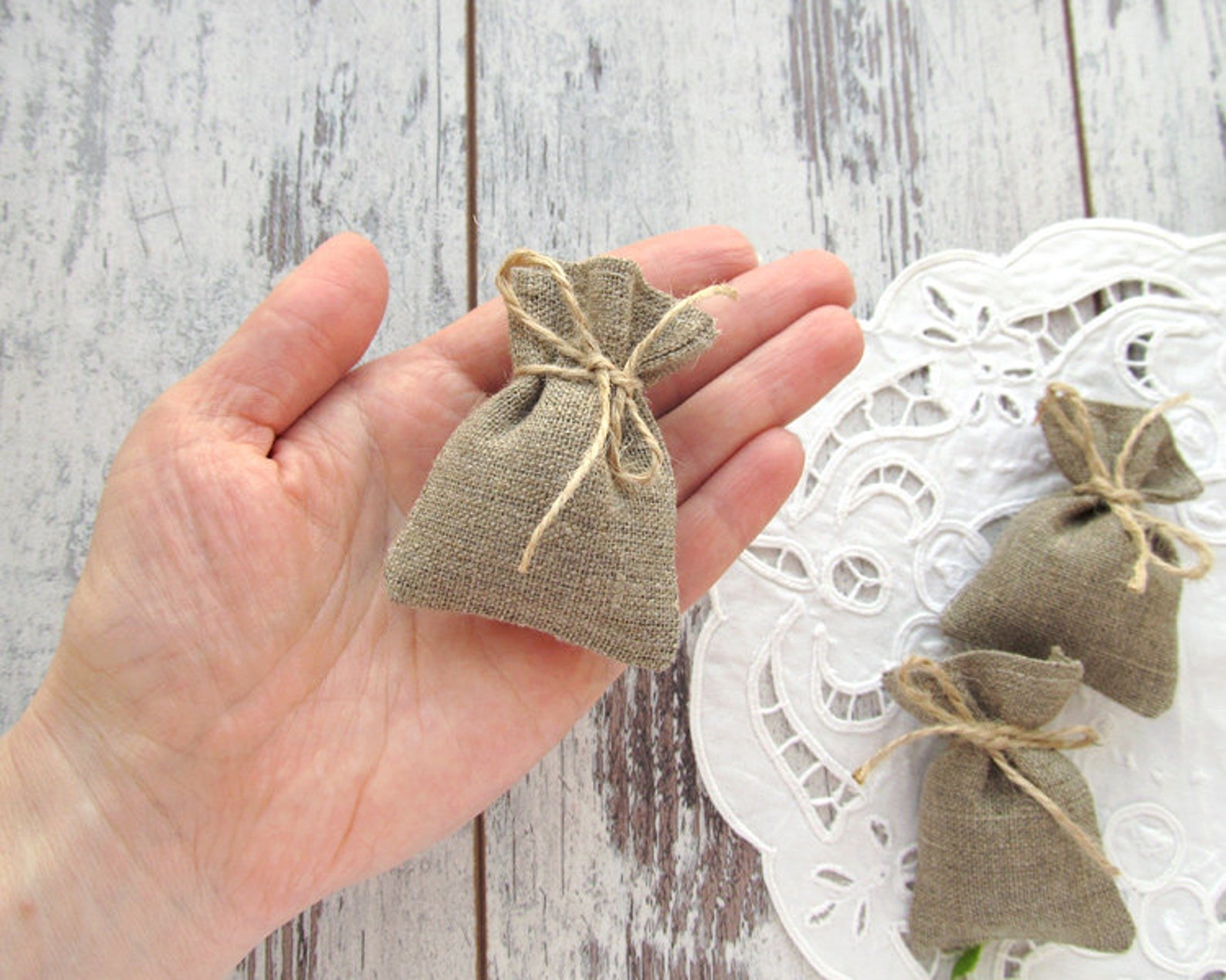 Mini Wedding Favors, Bridal Burlap Bags, Bridesmaid Gift, Rustic ...