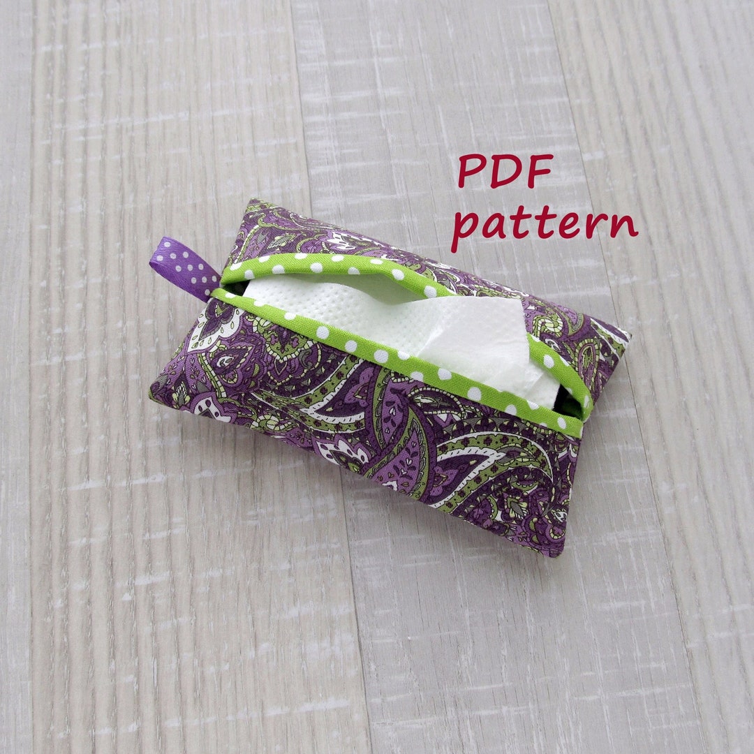PDF Pattern Tissue Holder, Sewing Pattern Travel Tissue Case, Sewing ...