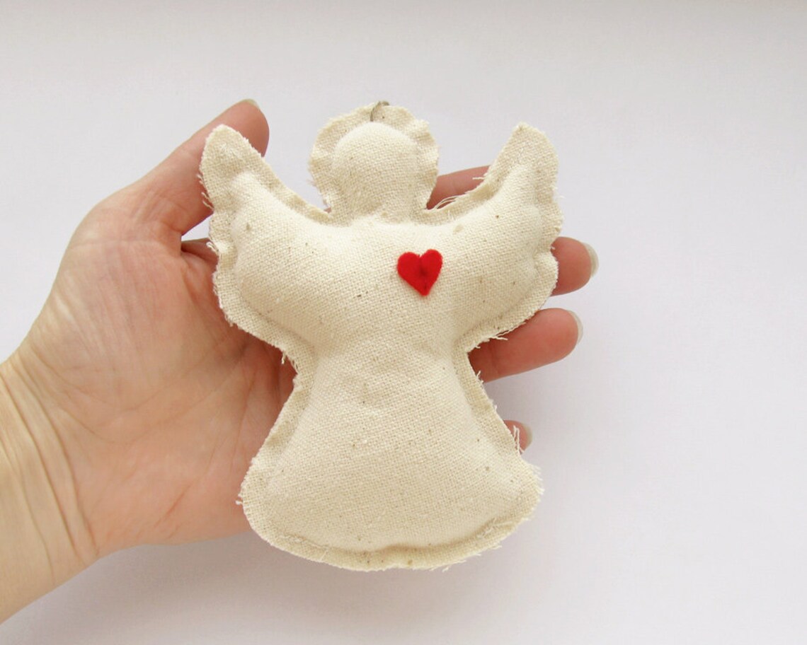 Burlap Christmas Angels Set of 3 Valentines Day Gift - Etsy