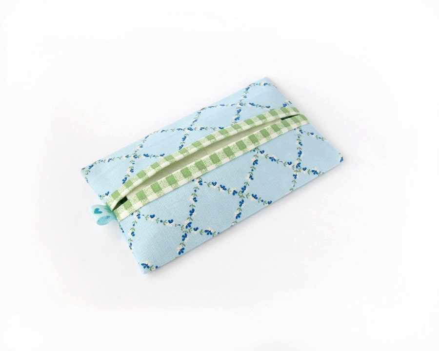 Blue Tissue Case, Travel Pocket Tissue Holder, Back to School Gift ...