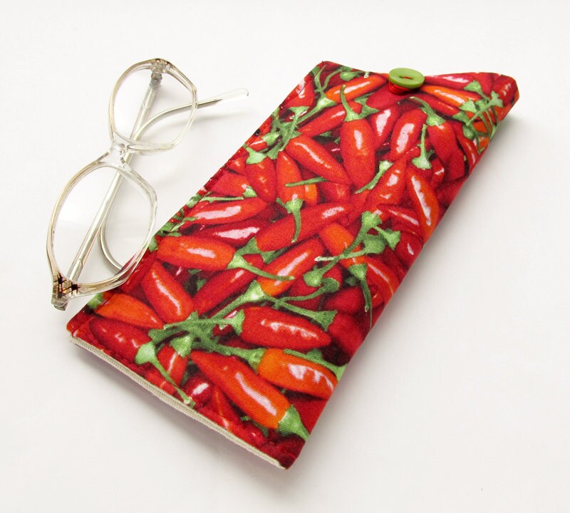 Red Chili Pepper Eyeglass Case - Etsy