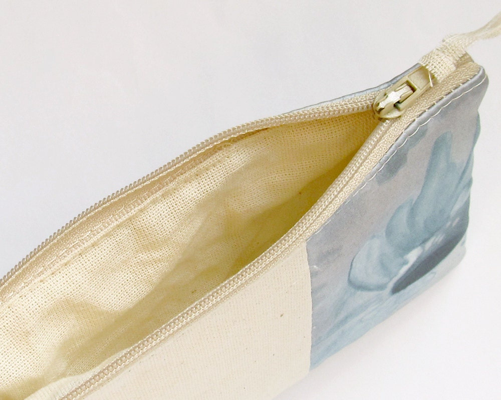 Set of 2 Zipper Pouches Change Pouches Beige and Grey - Etsy