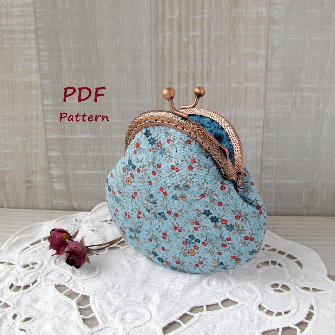 Frame Purse PDF Sewing Pattern, PDF Sewing Tutorial, DIY Coin Purse ...