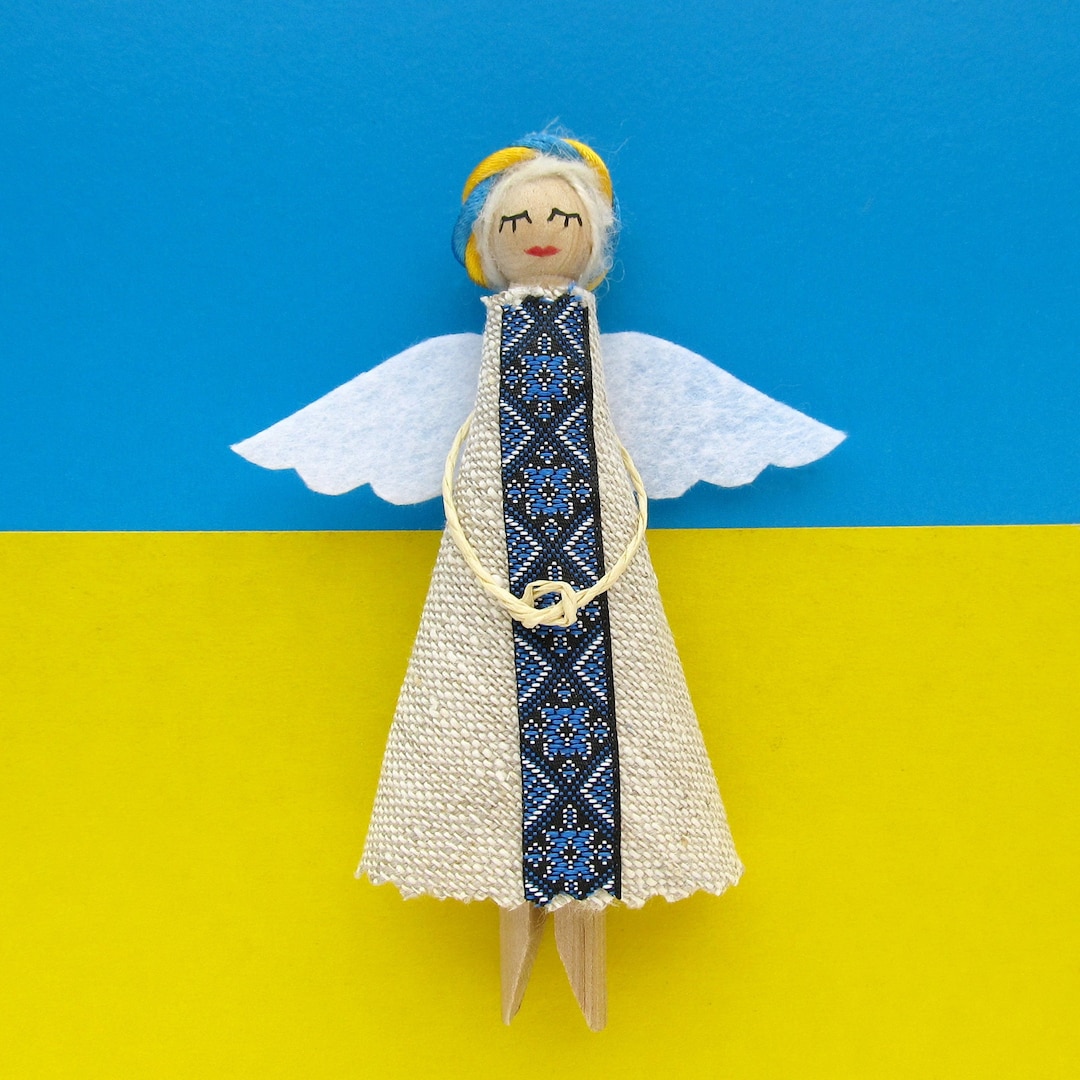 Ukrainian Angel, Pray for Ukraine Gift, Ukrainian Flag Angels ...