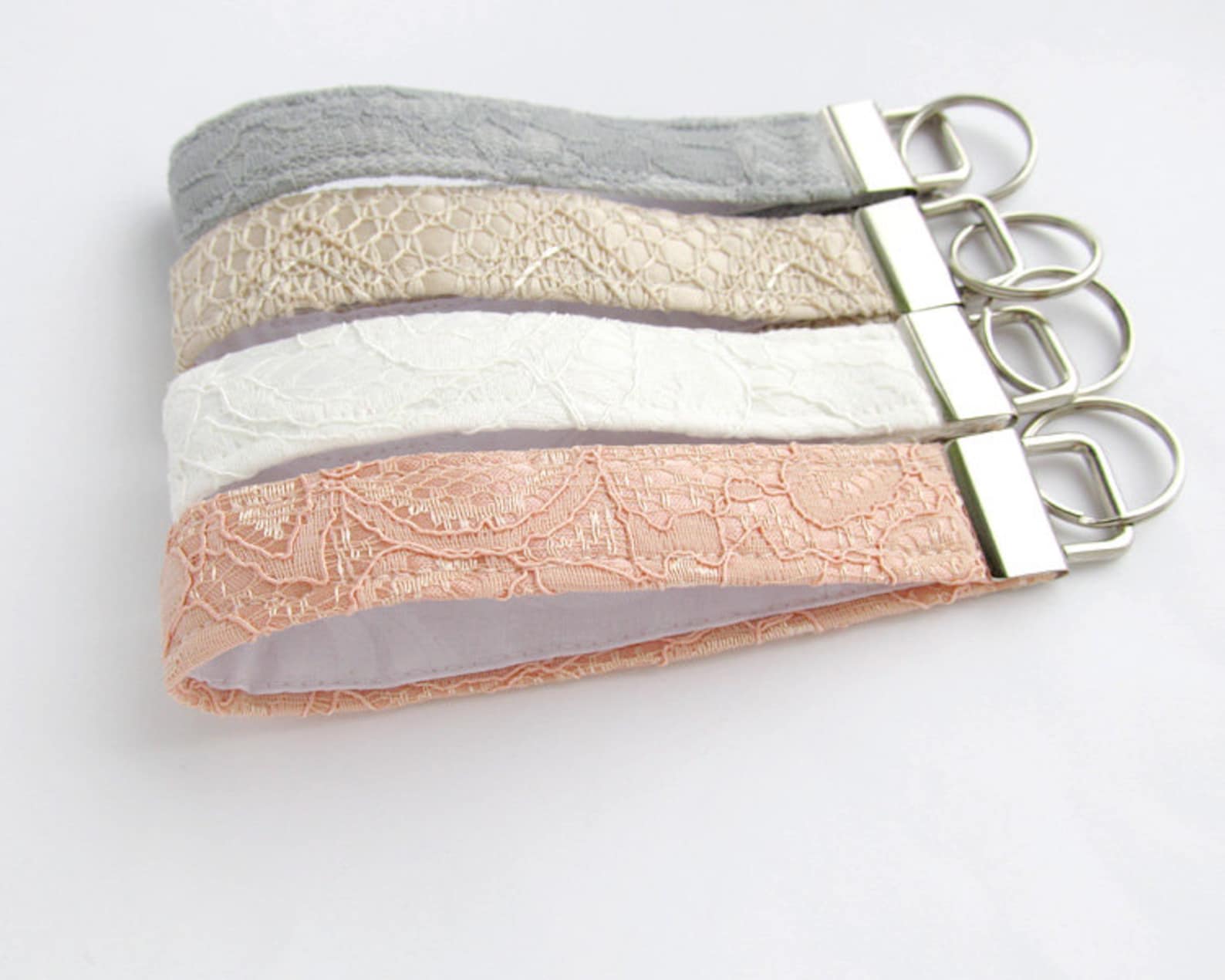 Lace Keychain, Fabric Key Fob, Wedding Favors, Lace Key Chain, Wristlet ...