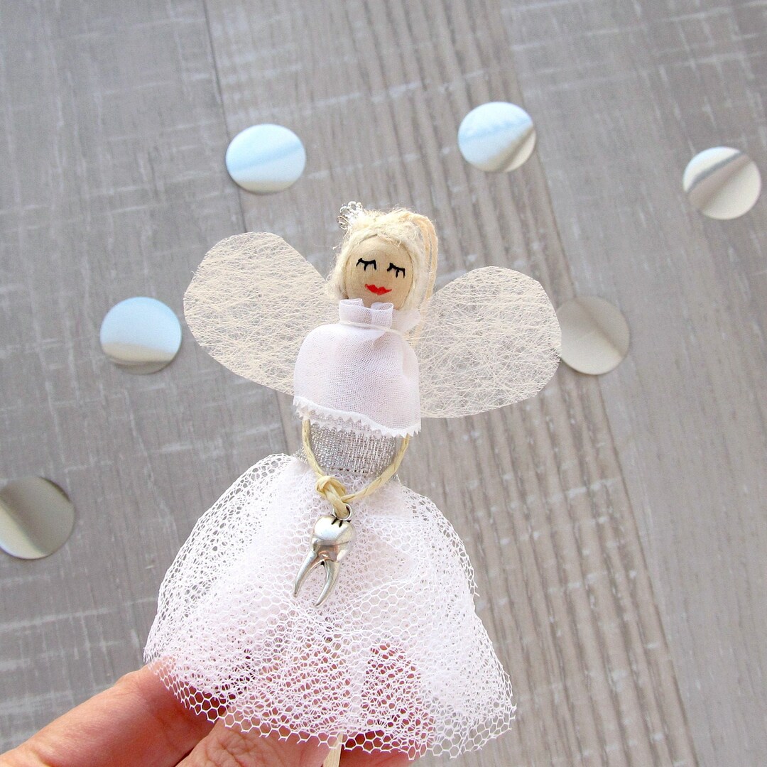 Tooth Fairy White Christmas Angel Magic Christmas Ornaments - Etsy