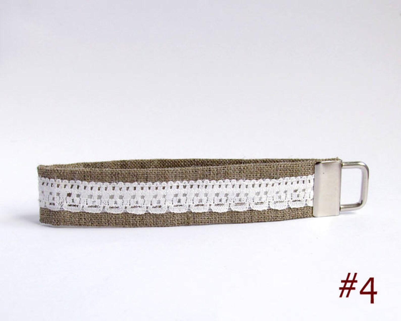 Lace Keychain Burlap Key Fob Fabric Key Chain Wristlet - Etsy