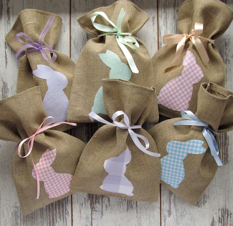 Easter Bunny Bag Easter Rabbit Basket Candy Gift Bag - Etsy