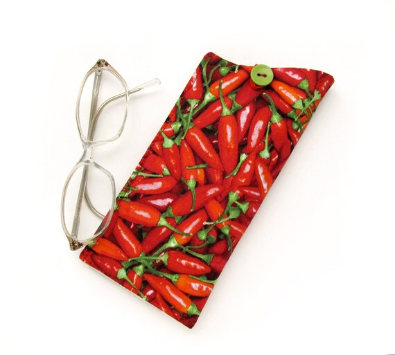 Red Chili Pepper Eyeglass Case | Etsy