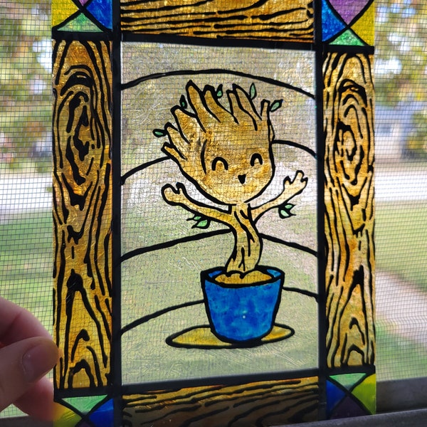 Stained Glass Painting - Etsy