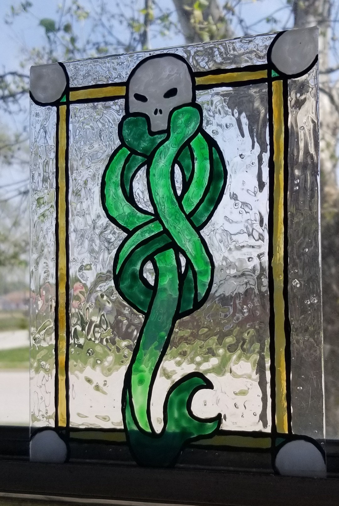 Dark Mark Stained Glass Painting - Etsy
