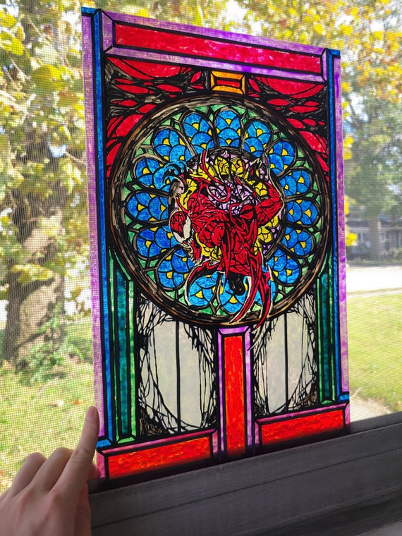 Carnage Stained Glass Painting - Etsy