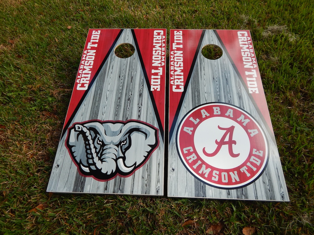 Regulation Alabama Crimson Tide Cornhole Board Set W/ Bags - Etsy