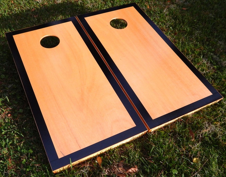 Regulation Black Border Hardcourt Cornhole Boards With Bags - Etsy UK