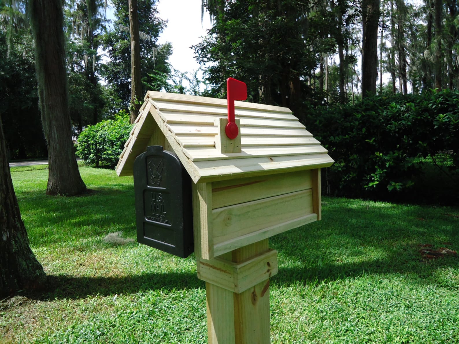 Handcrafted Pressure Treated Bevel Sided Mailbox - Etsy