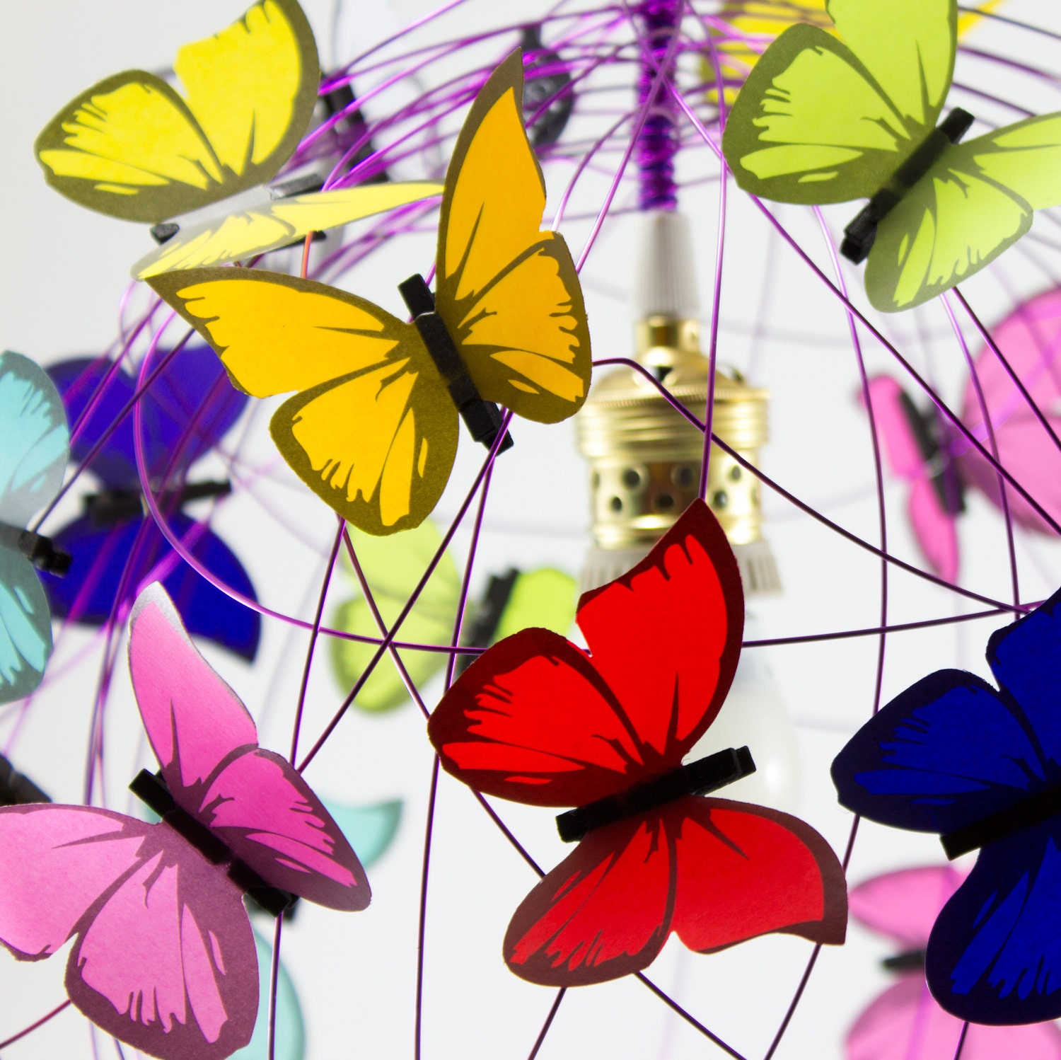 Bright colorful fun children lighting whimsical chandelier | Etsy