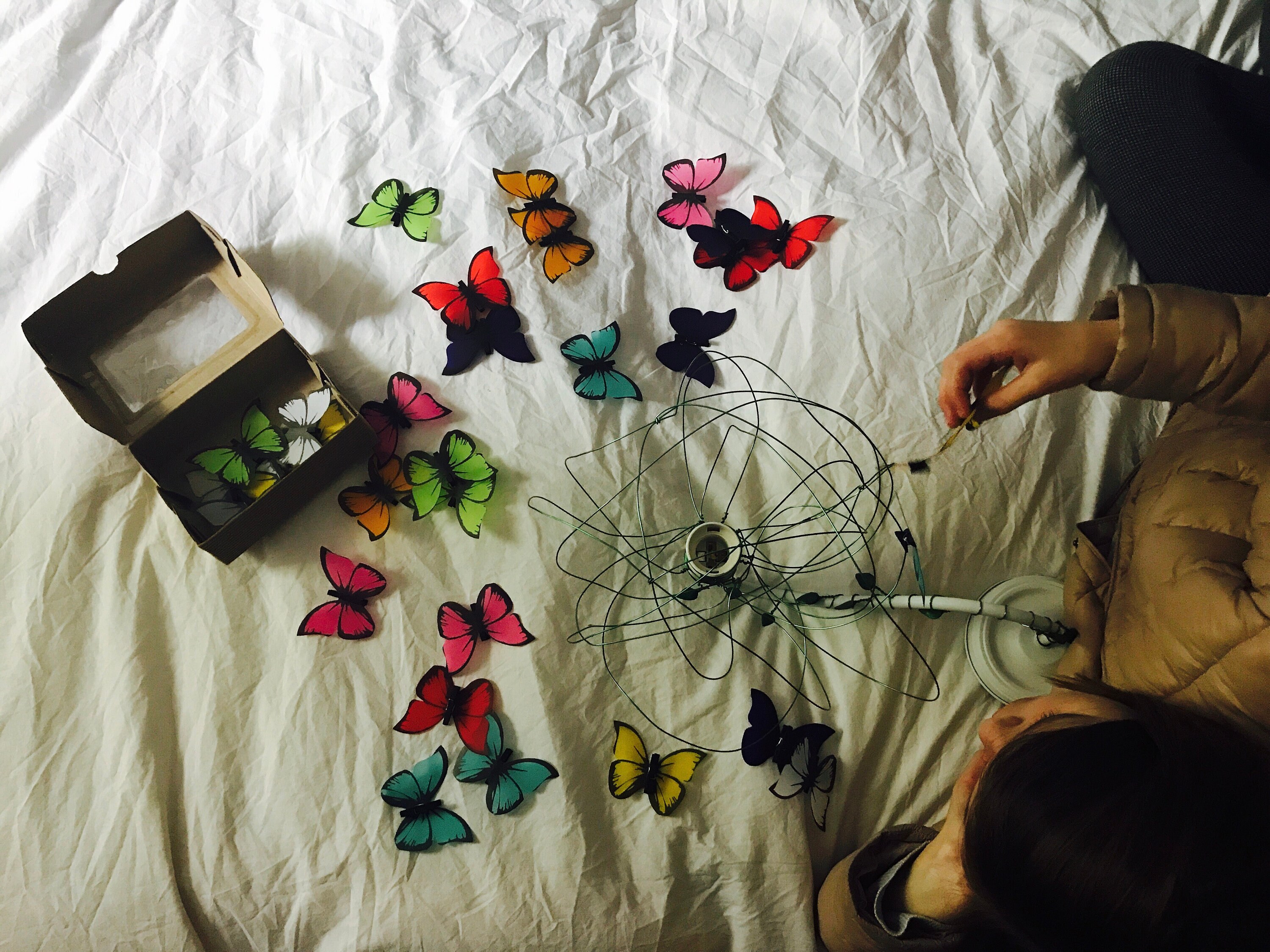 Purple Butterfly Wall Sconce: Handmade Nursery Light - Etsy