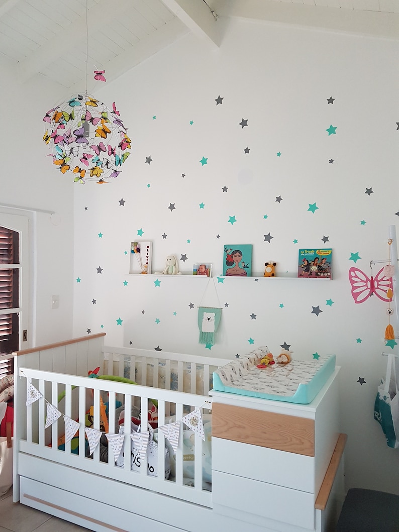 Rainbow Butterfly Chandelier: Whimsical Nursery Ceiling Light - Etsy Canada