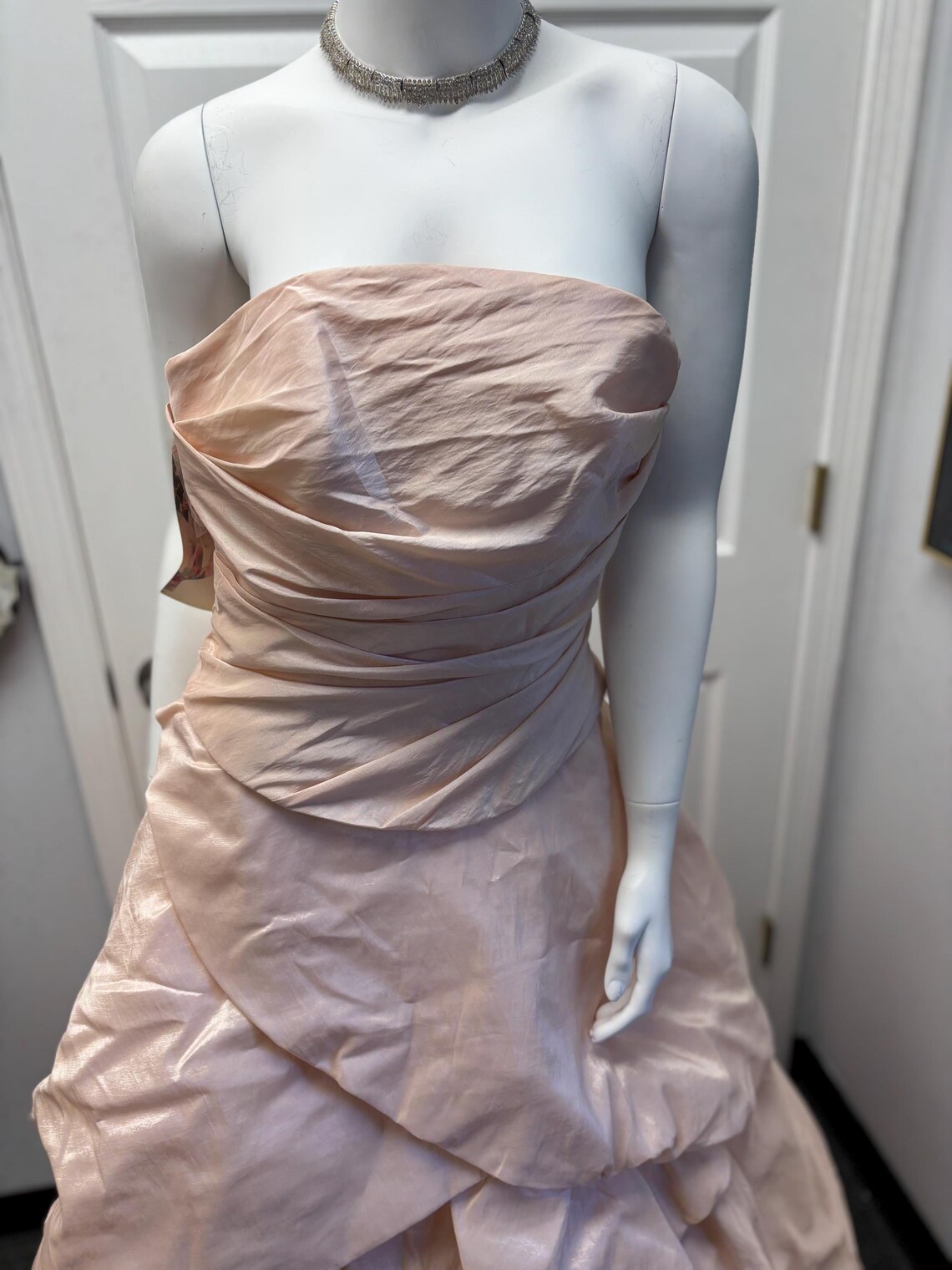 NWT Alfred Angelo Ball Gown Dress R1950 Blush Pink Strapless Size 10 ...