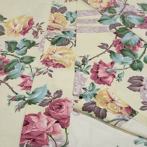 Vintage Rose Pattern Fabric - Etsy