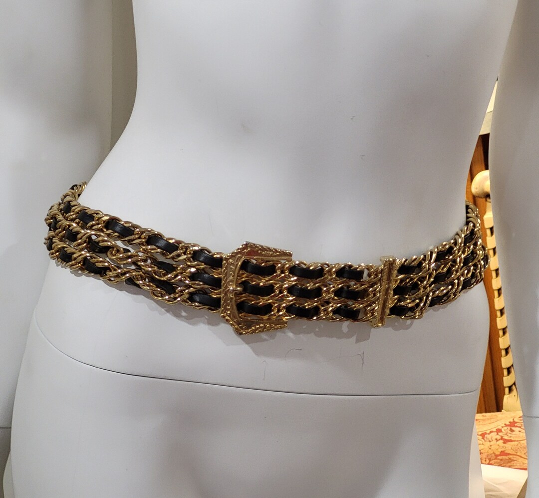 Vintage Accessocraft NYC Chanel Style Chain Link Belt - Etsy
