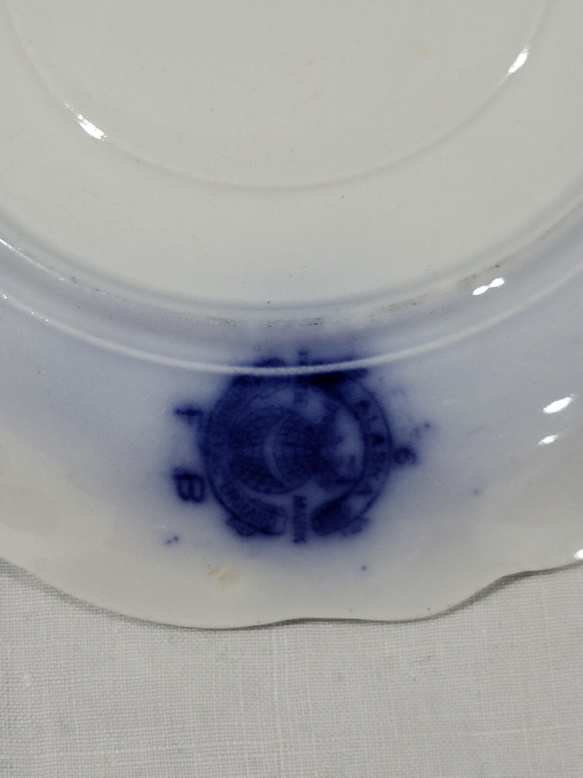 Antique Flow Blue "touraine" Cup and Saucer - Etsy