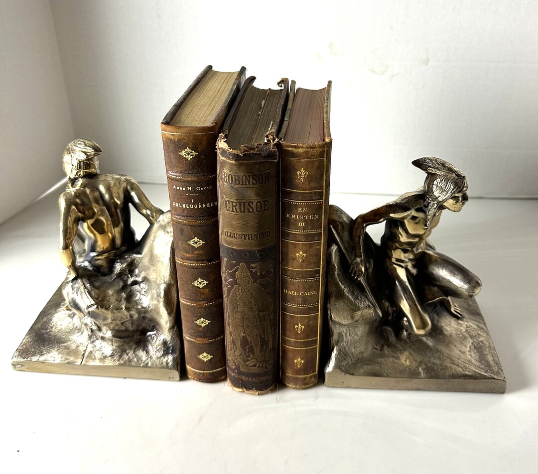 Bronze Indian Scout Bookends by Philidelphia Manufacturing - Etsy
