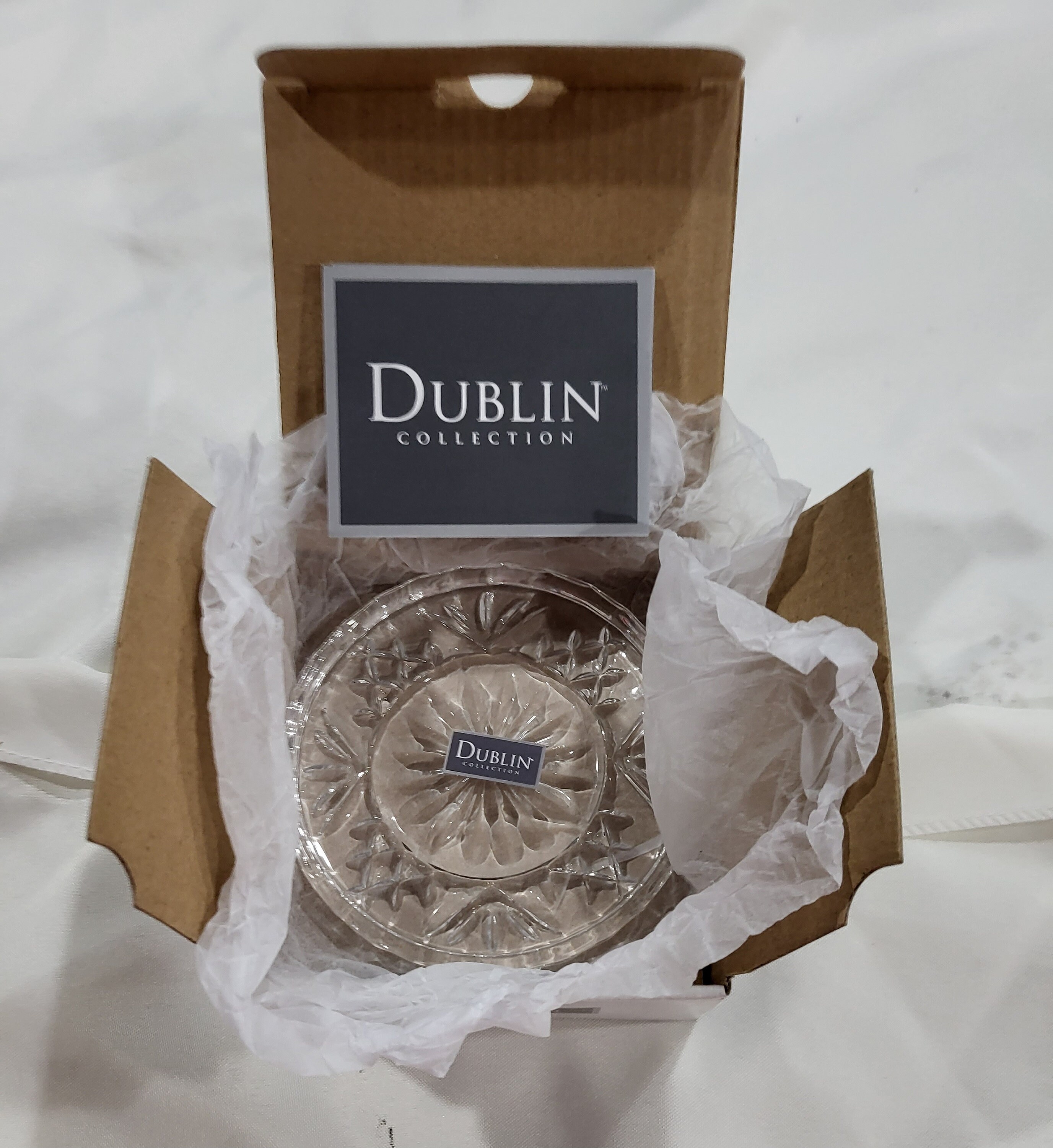 Godinger Dublin Crystal Collection Set of 4 Coasters - Etsy