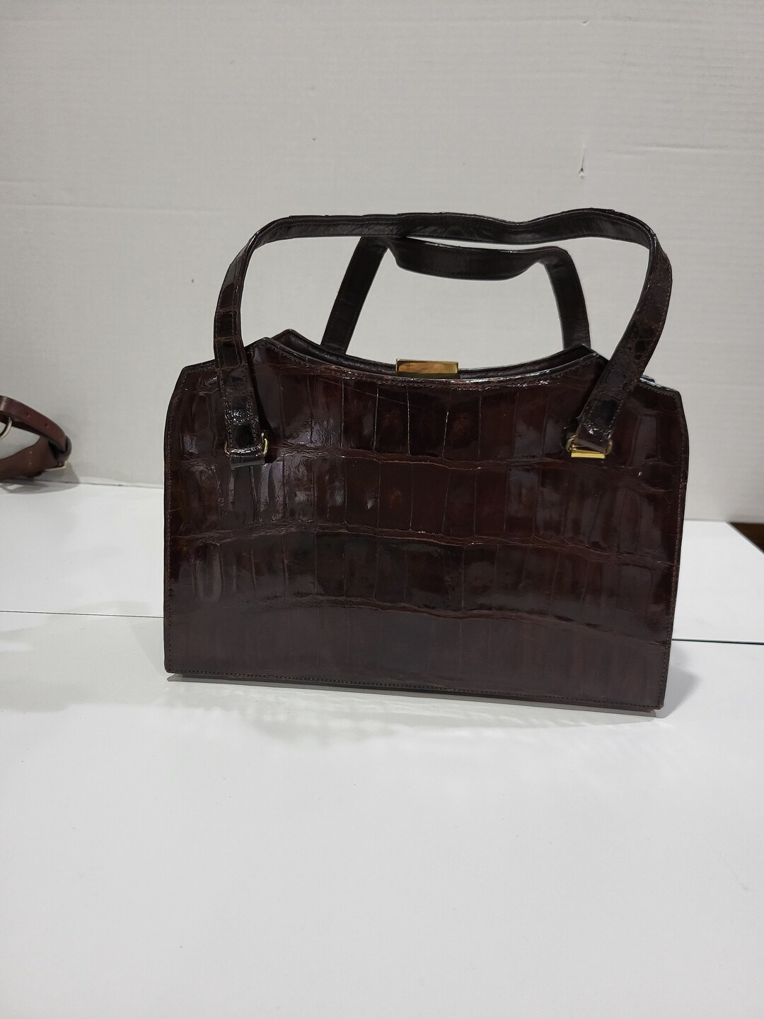 Vintage 1950's Bellestone Alligator Handbag - Etsy