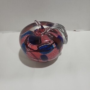 Vintage Murano Art Glass Apple - Etsy