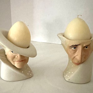 Vintage Debbie Fecher - Gramstad Pottery Egg Cups Pair - Etsy